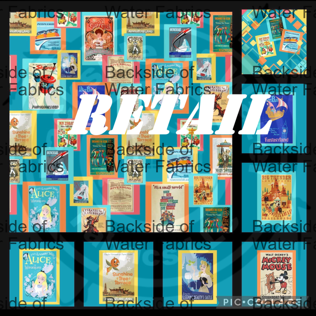 R14 - Vintage Poster – Backside of Water Fabrics